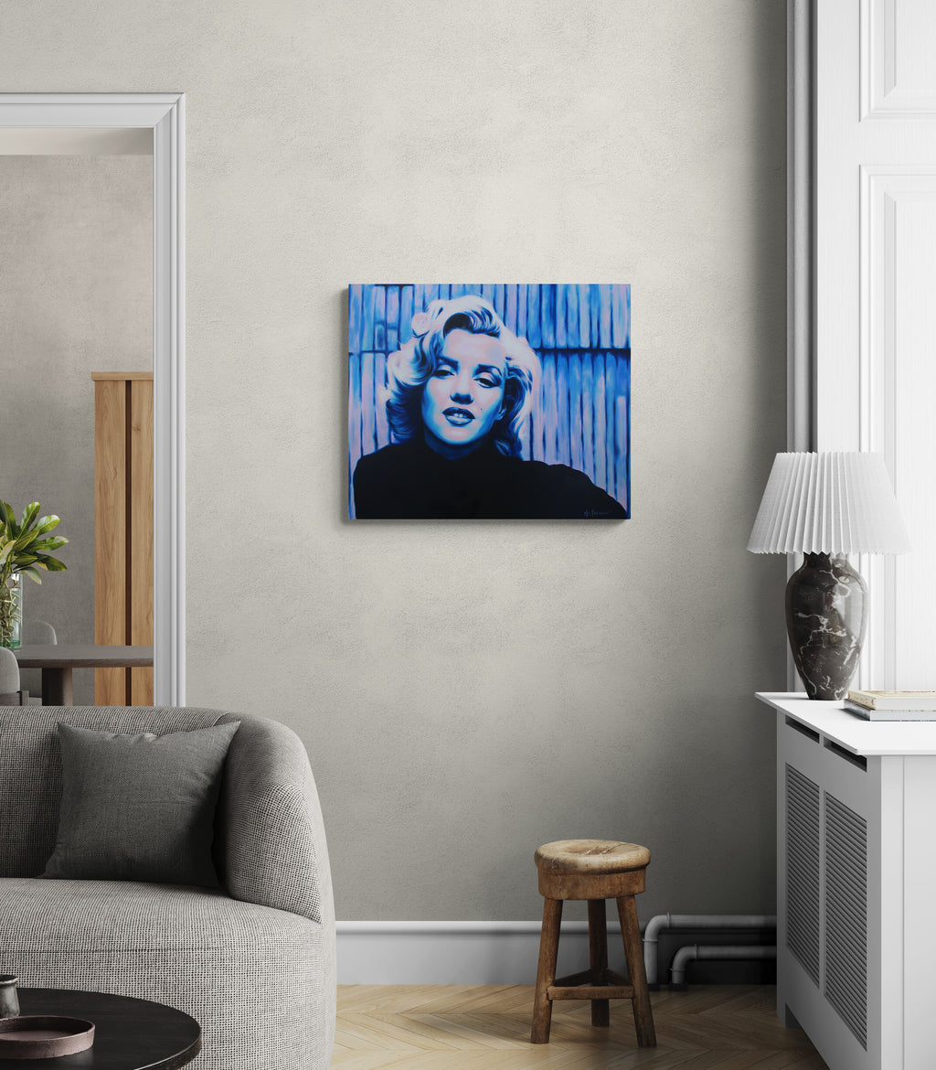 Marilyn Monroe in Blue – Mel Fiorentino Studios